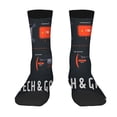 Futuristic Unisex Socks 2 Pairs of Mixed Color Socks with Technical ...