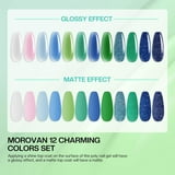 MOROVAN Poly Gel Nail Kit, 12 Colors Starter Kit for Poly Nail ...