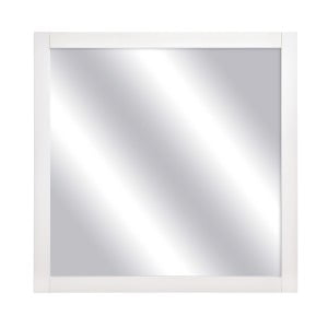 Frame My Mirror Framed Mirror, White Finish, 36