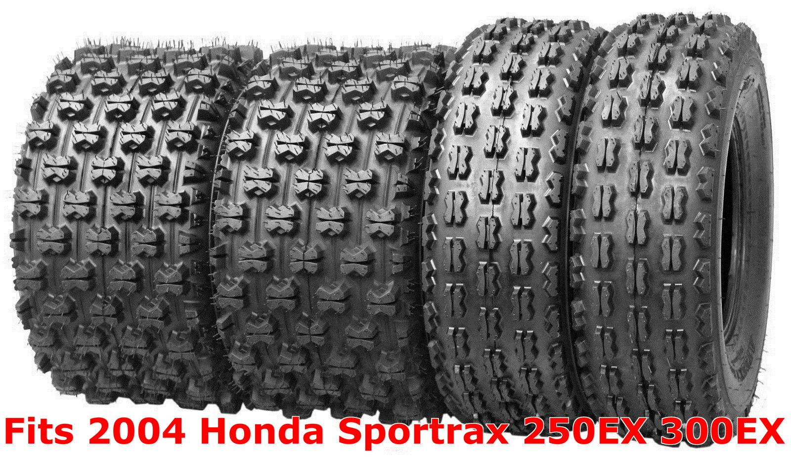Set 4 Wanda Race ATV tires 22x7-10 & 22x10-9 2004 Honda Sportrax 250EX ...