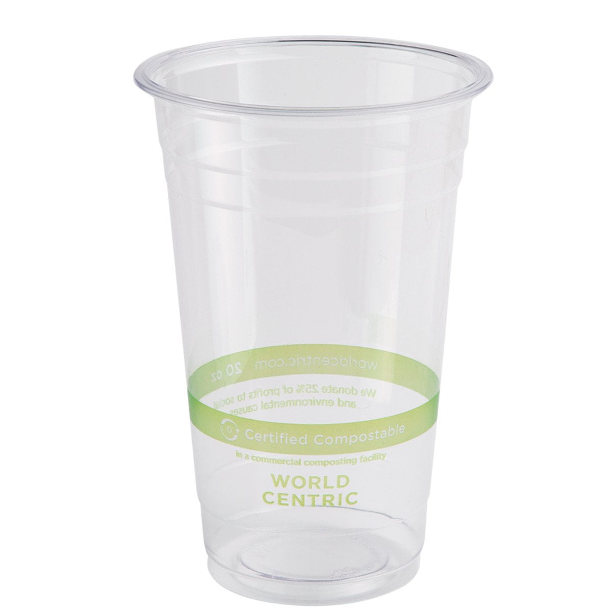 World Centrics Compostable Corn PLA Cold Cup Combo: 20 Ounce PLA Cups ...