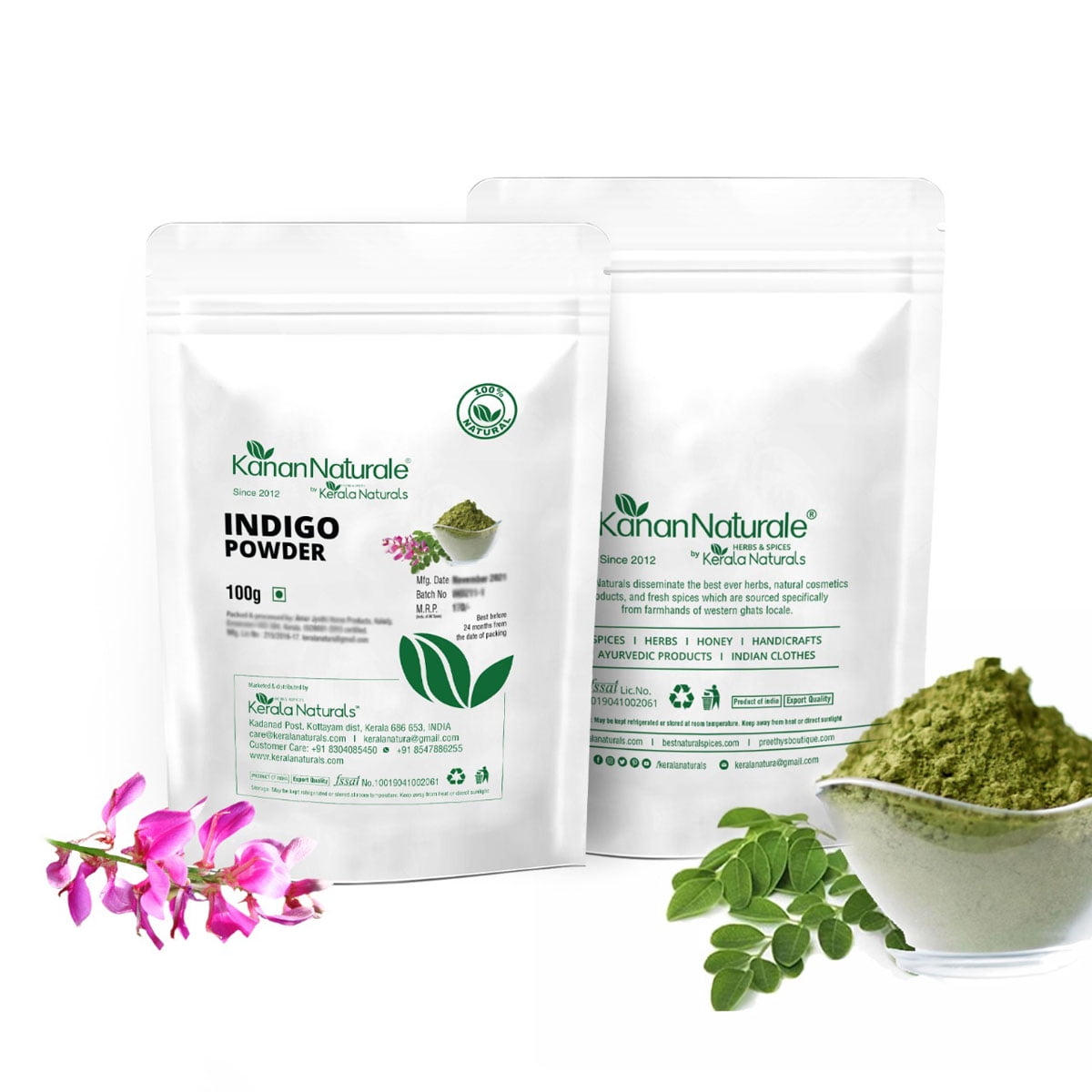 Click here for Kerala Naturals Indigo Powder For Hair -dye For Na... prices