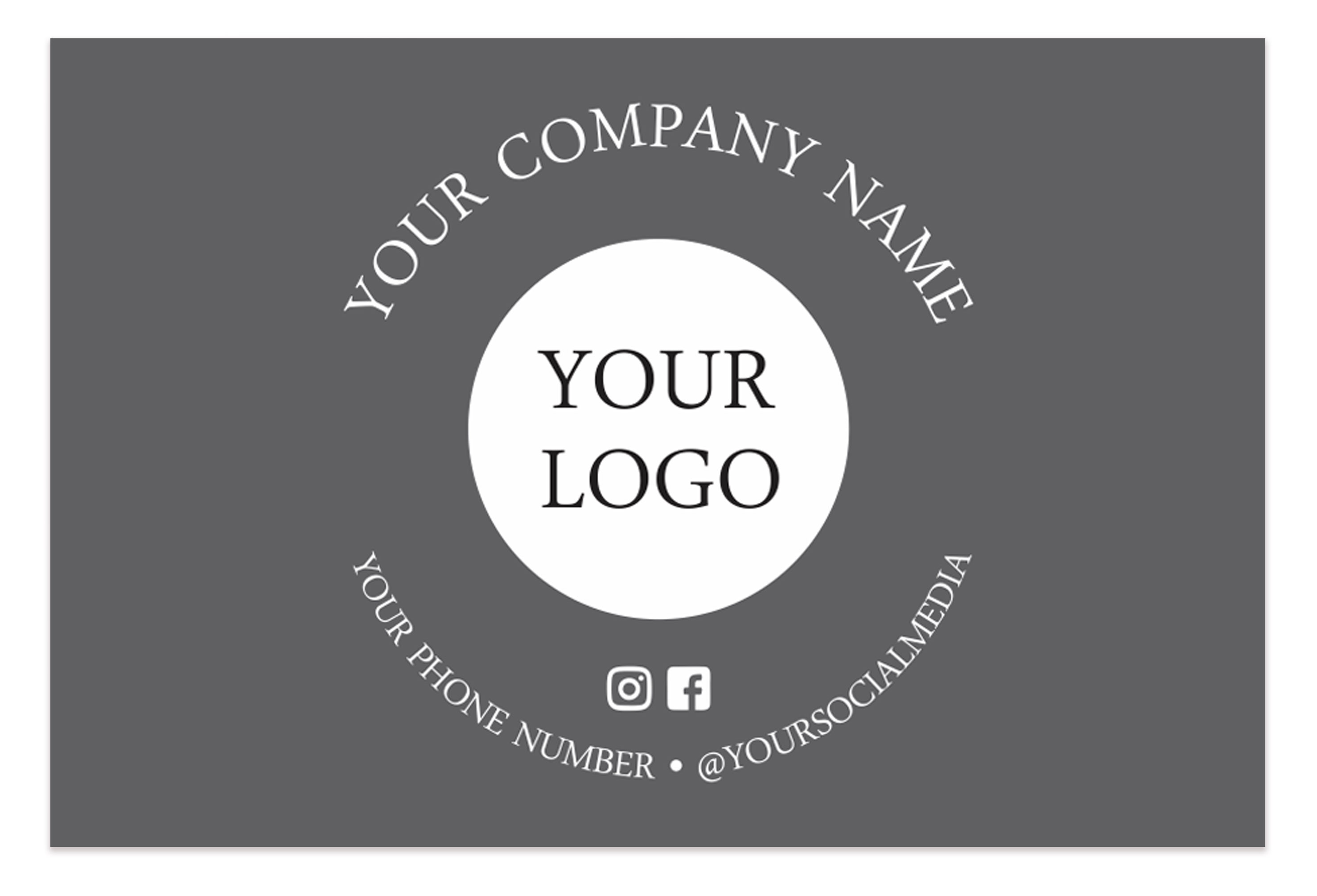 Printtoo Label for Small Business-100 RectangleCustom VinylPersonalized ...