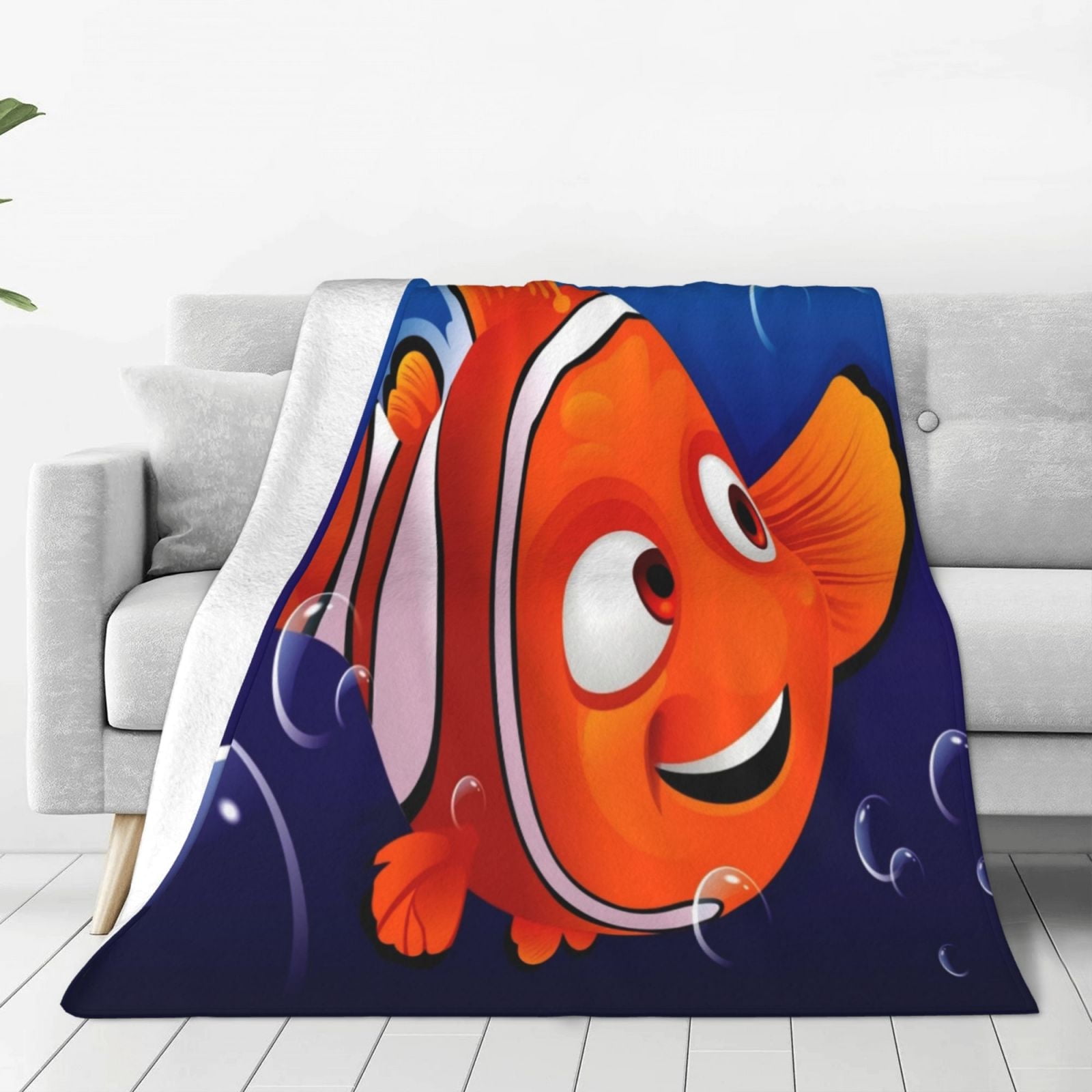 Manta de Buscando a Nemo, decoración de habitación, mantas de franela ...