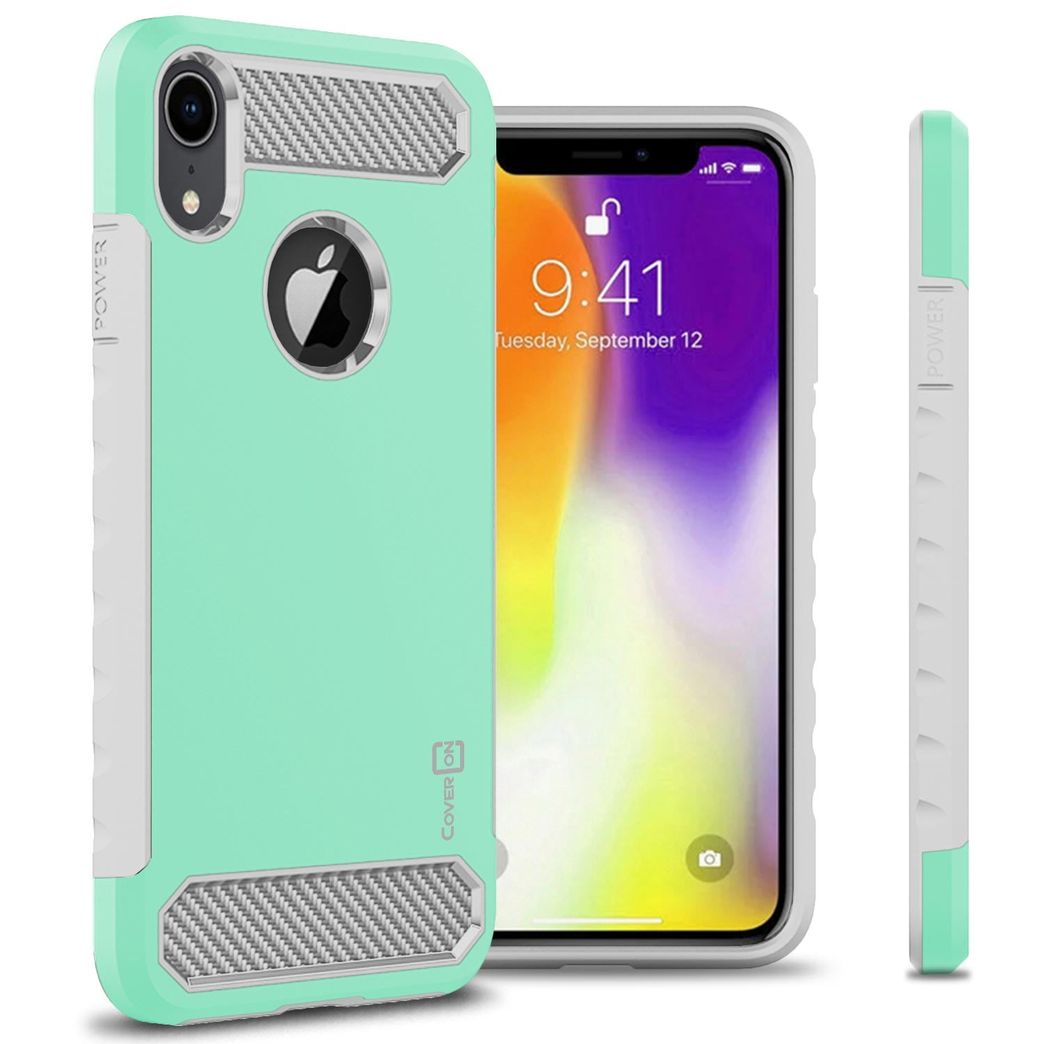 CoverON Apple iPhone XR (6.1") Case, Arc Series Hybrid Phone Cover with ...