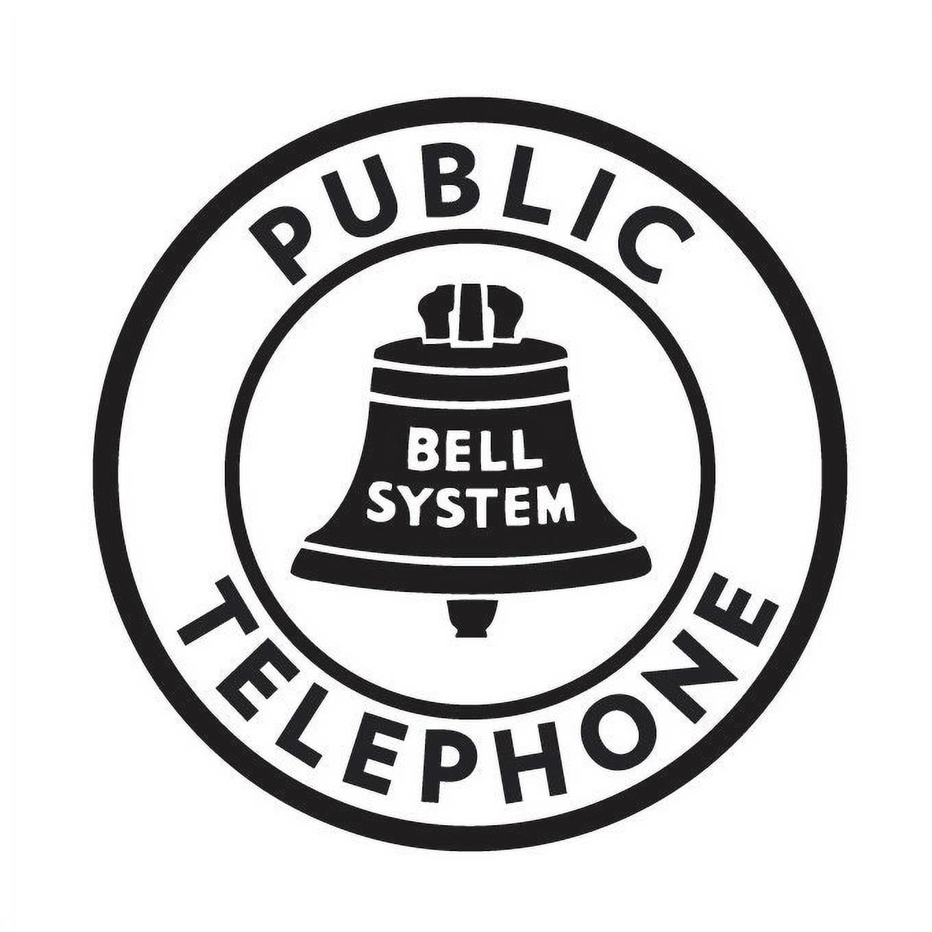 Public Telephone Bell System Vinyl Sticker - Medium - Walmart.com