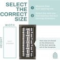 2x14 Floor Vent Cover Floor Register with Mesh Cover Trap, Heat and Air ...