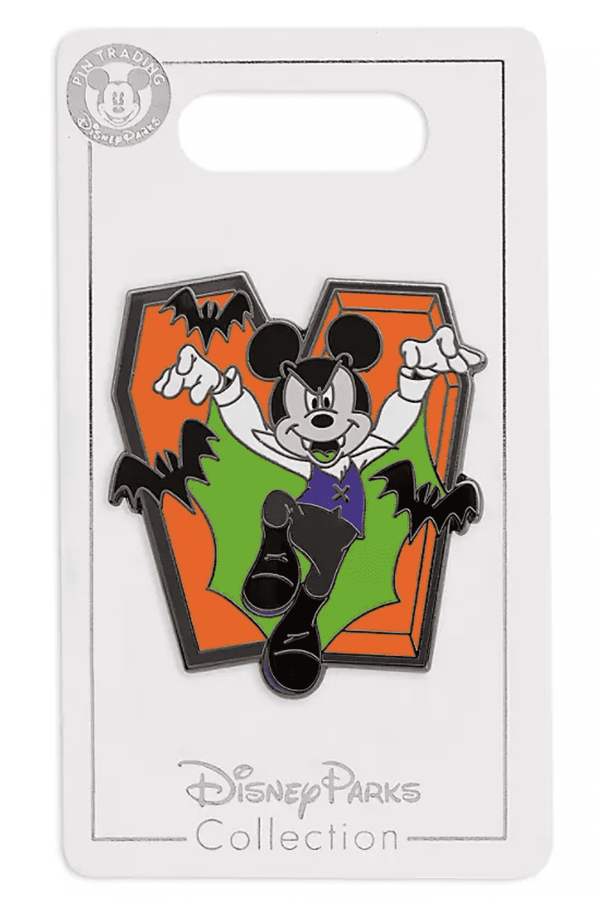 Disney Parks Halloween Mickey Mouse Vampire Pin New with Card - Walmart.com