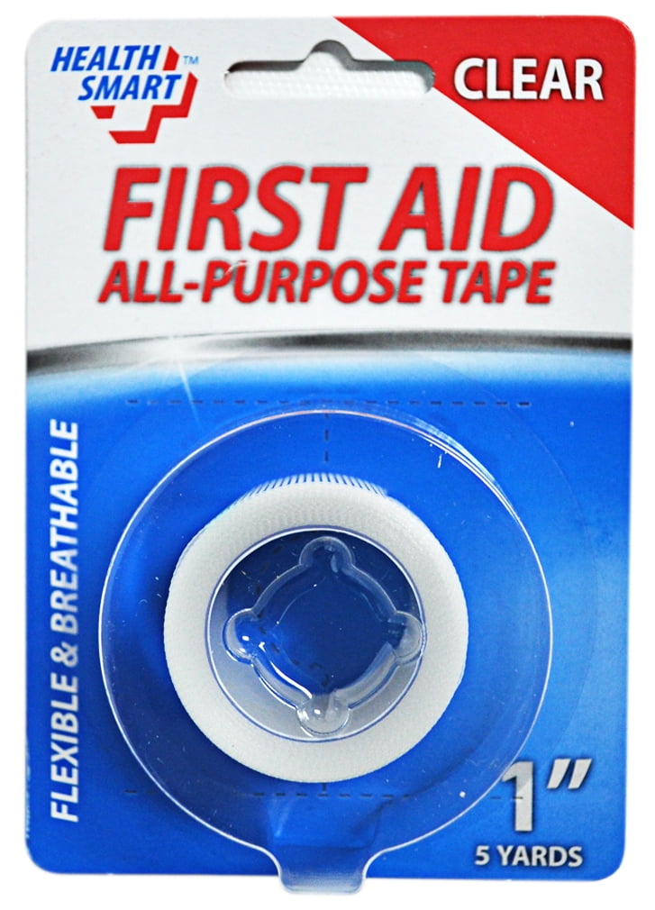 Health Smart First Aid Clear Tape 1 Inch by 5 Yards - Walmart.com