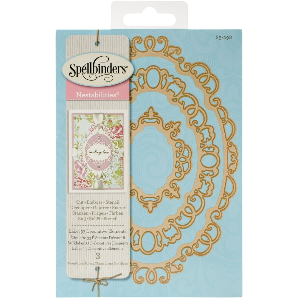 Spellbinders Nestabilities Decorative Dies By Stacey Caron Label 33 ...