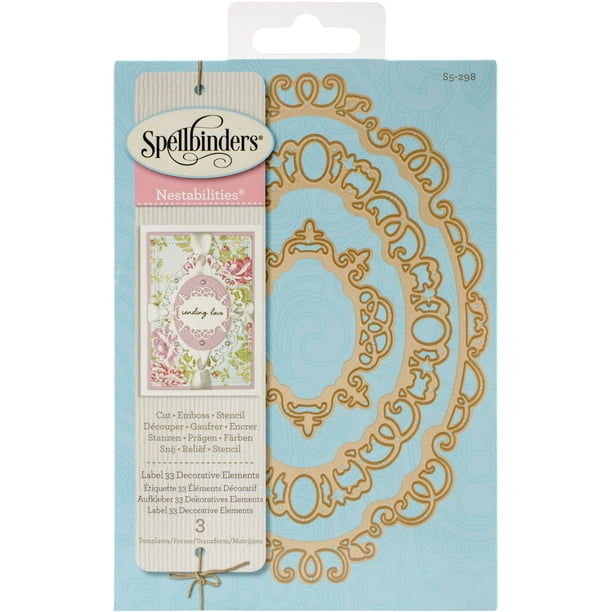 Spellbinders Nestabilities Decorative Dies By Stacey Caron Label 33 ...