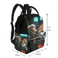 Fuzoiu Futuristic Robot Hummingbird Print Diaper Bag Backpack,Baby ...