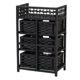 Household Essentials Decorative Storage Dresser Basket, 3-Drawer Paper ...