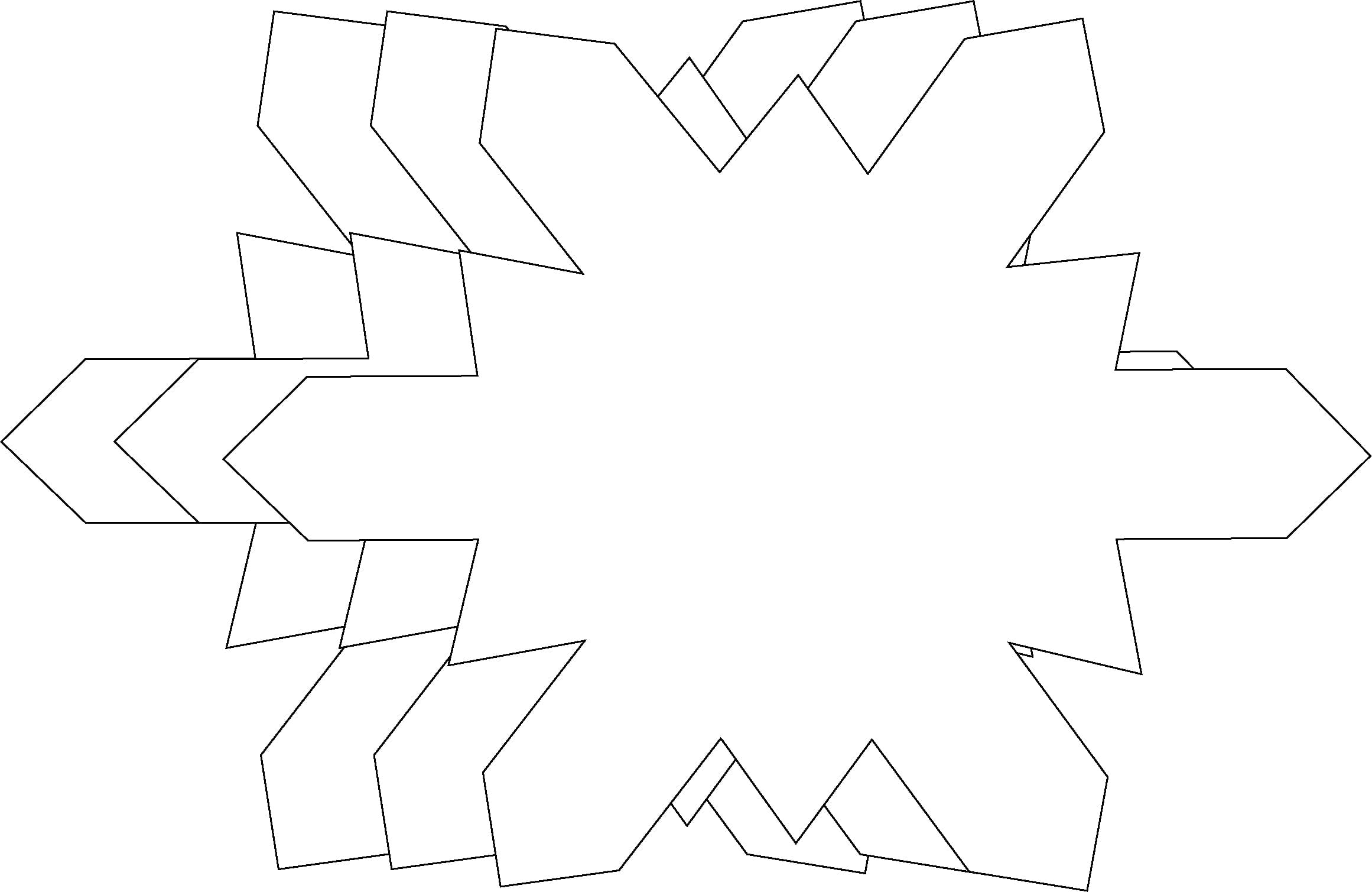 Snowflake Single Color Super Cut-Outs- 8” x 10” - Walmart.com