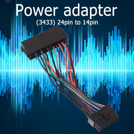 Jinveno Power Supply Cable Cord Wire ATX 24 Pin to 14 Pin Adapter Cable ...