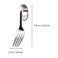 6pcs Stainless Steel Curved Handle Fork Cake Forks Dessert Forks Salad ...