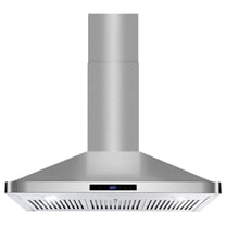 Cosmo 30 in. Haven Collection Ducted Under Cabinet Range Hood, LED ...