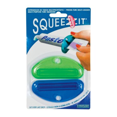 Set of 4 EZ Plastic Tube Squeezers, Toothpaste Dispenser, Bathroom ...
