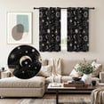 Sun and Eye Gothic Pattern Blackout Curtains,Triple Weaved Fabric ...