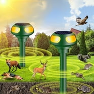 Paddsun 8 Pack Mole Repellent Solar Powered Ultrasonic Chipmunk ...