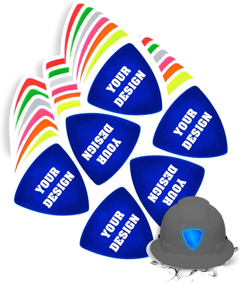 High Visibility Reflective Safety Hard Hat Sticker Customize Logo Hi ...