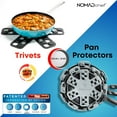 Nomadchef: Dual-Use Silicone Pan Protectors for Stacking & Trivets for ...