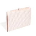 U Brands 6 Pocket Expandable File, 13" x 9.5" x 0.8", Prep Pink Stripes ...
