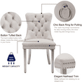 High-end Dining Chairs,Upholstered Tufted Side Chair with Chrome ...