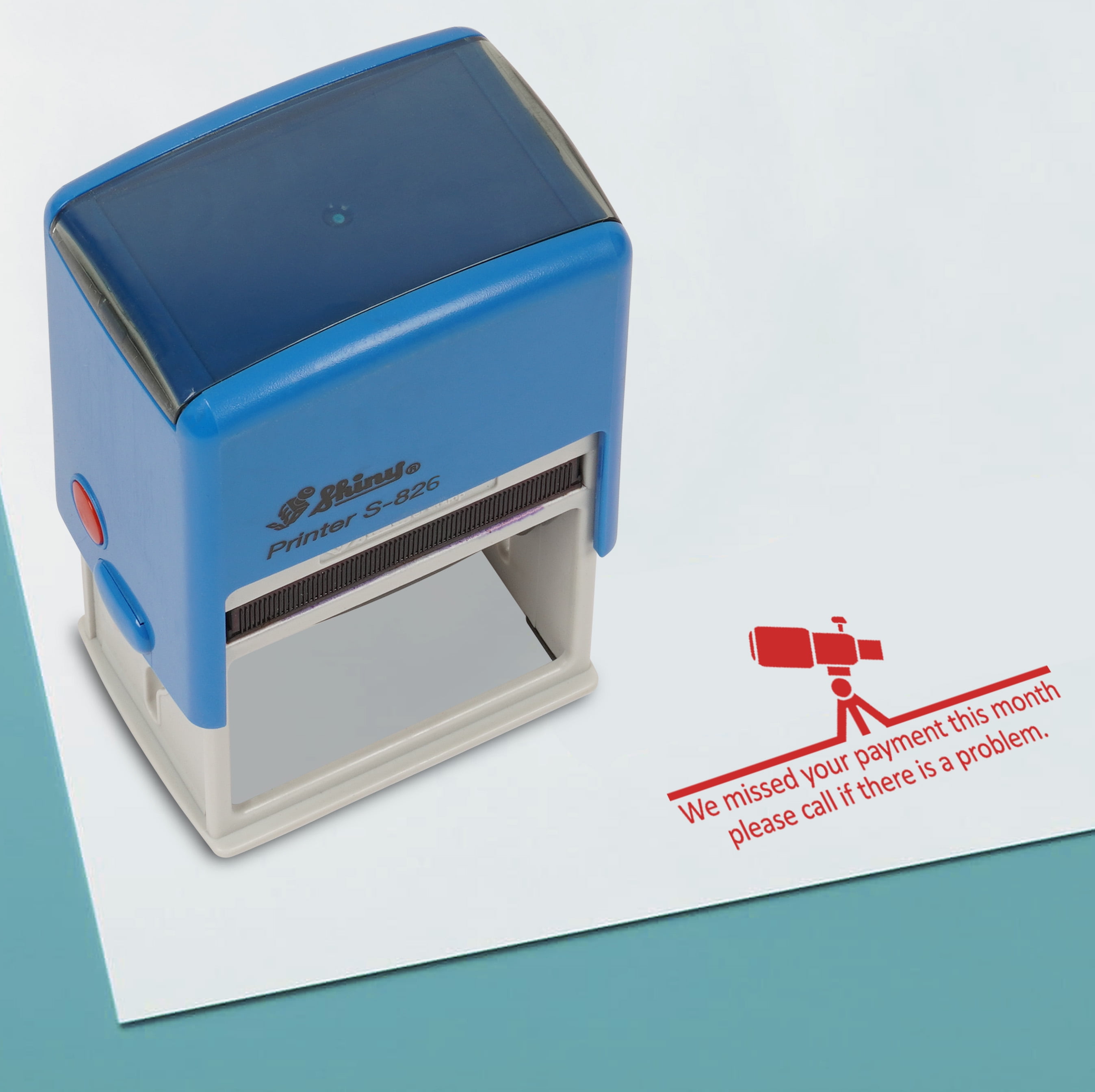 Printtoo Missed Payment This Month Self Inking Rubber Stamp Pre,Inked ...