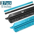 Mr. Pen Architectural Scale Ruler, Aluminium, Pocket Size, 6 Inch, 2 ...