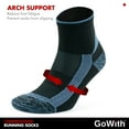 GoWith Running Socks for Men and Women | Cushioned Ankle Socks | 2 ...