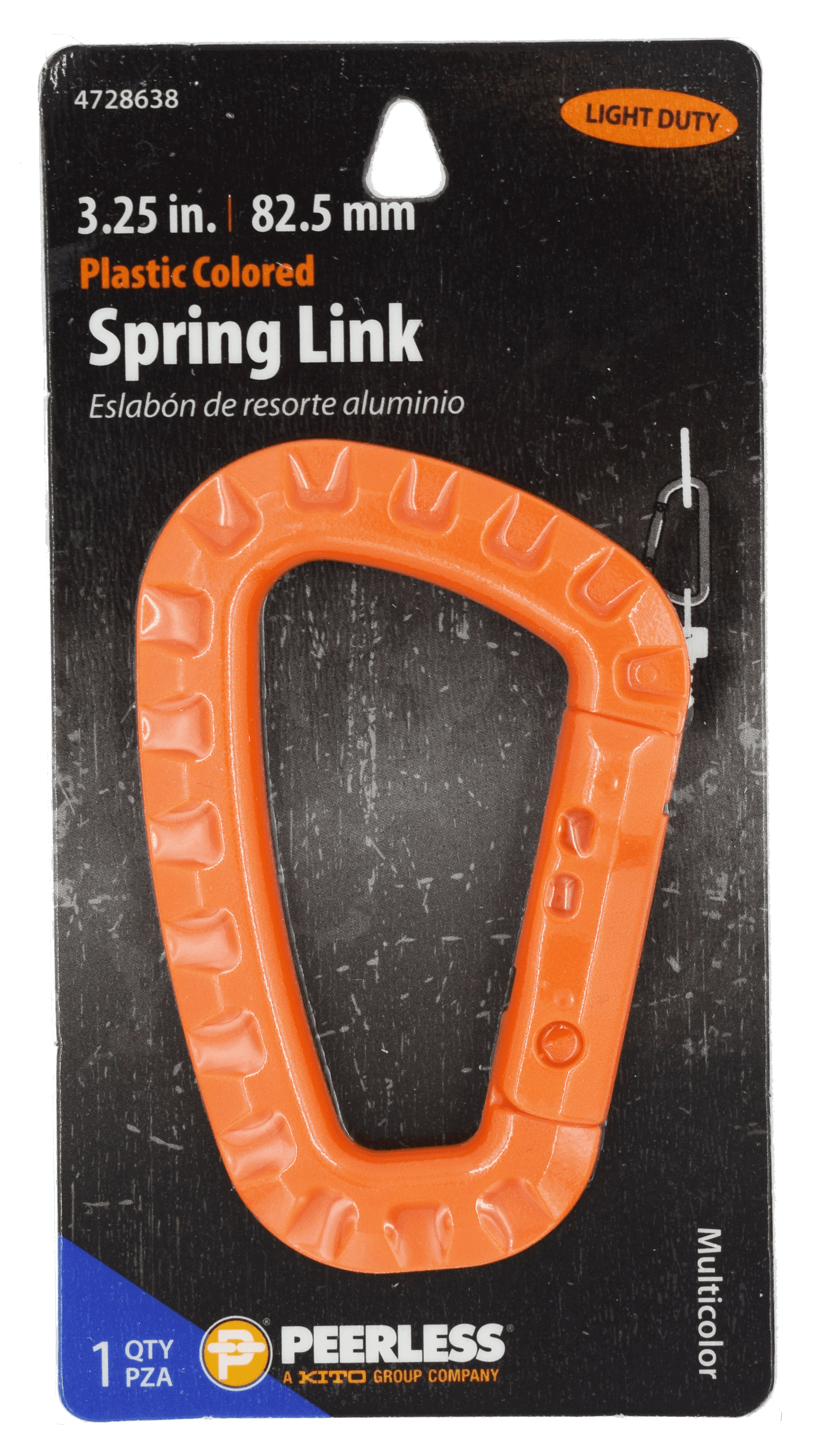 Peerless Chain 3.25 In. Orange Plastic Spring Link, #4728638 - Walmart ...