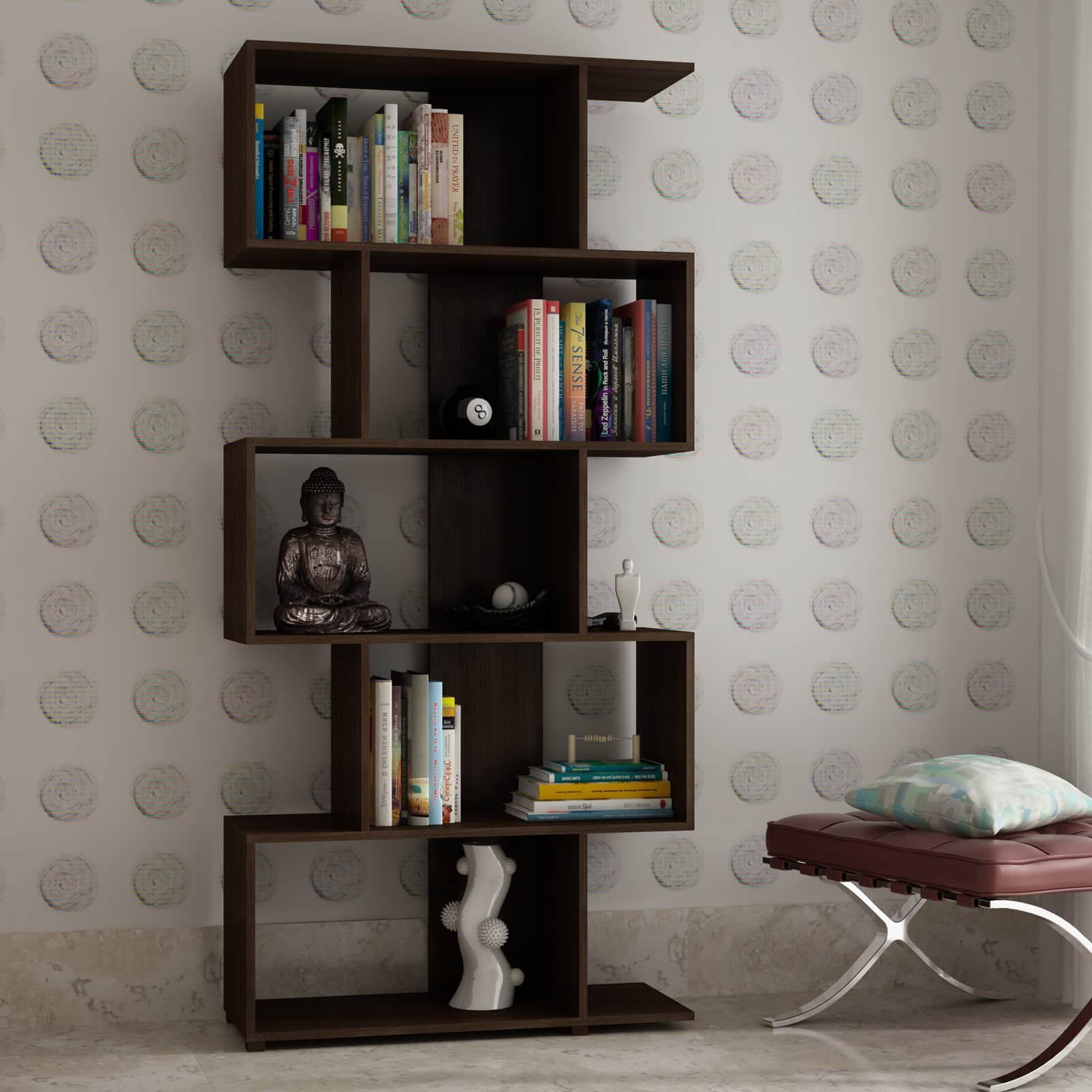 Petrolina Z- Shelf with 5 shelves in Nut Brown - Walmart.com