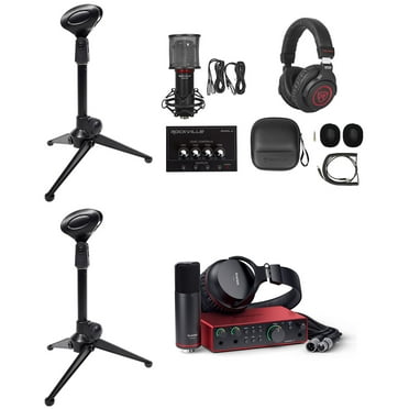 Rockville Home Music Equipment Studio Recording Full Setup Kit ...