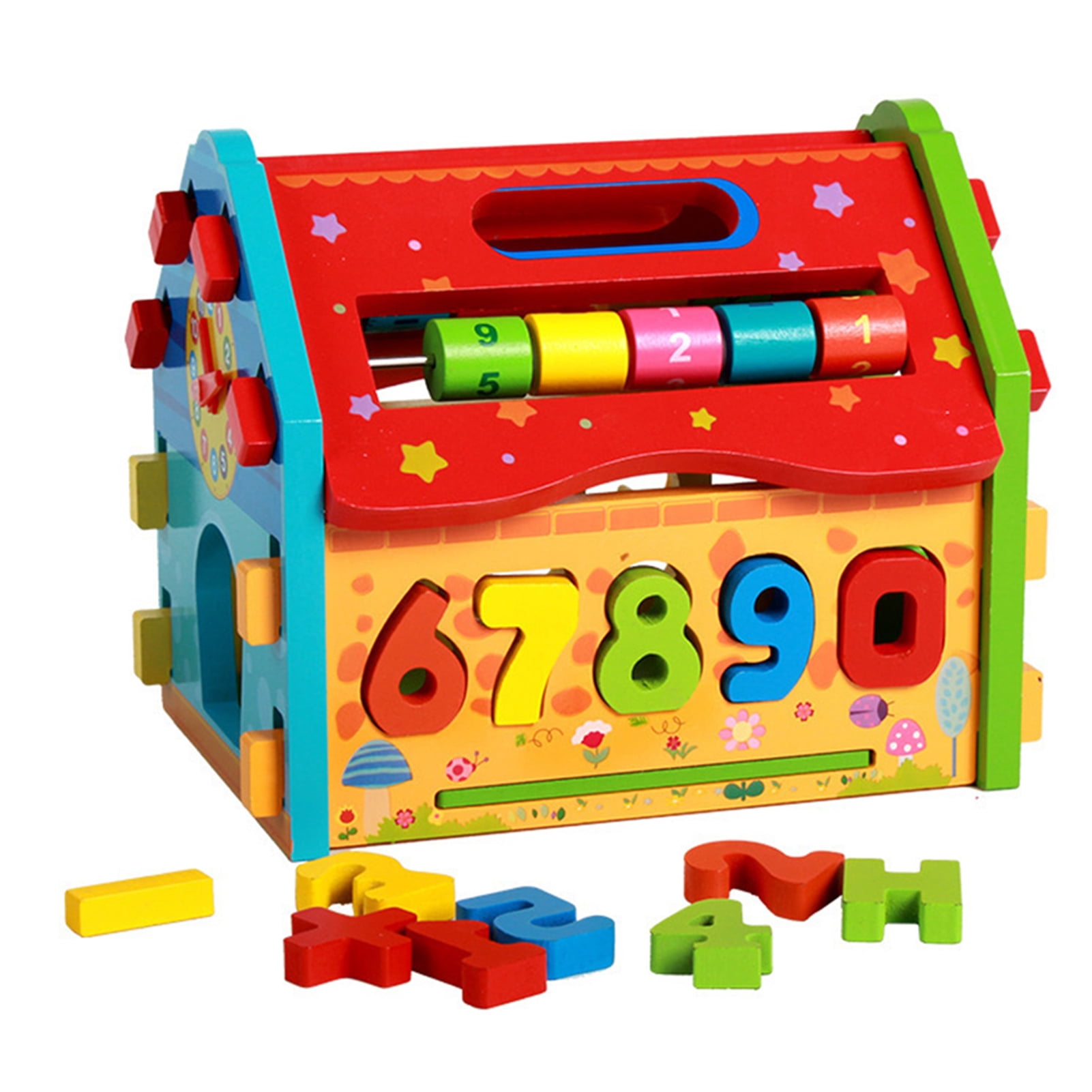 Wooden Activity House Toddler Learning Activity Center Montessori Wooden Activity House Toddler Learning Activity Center Montessori