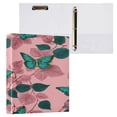 2 Pack PVC Round Ring Binders, 200 Sheet Capacity D-Ring File Folder ...