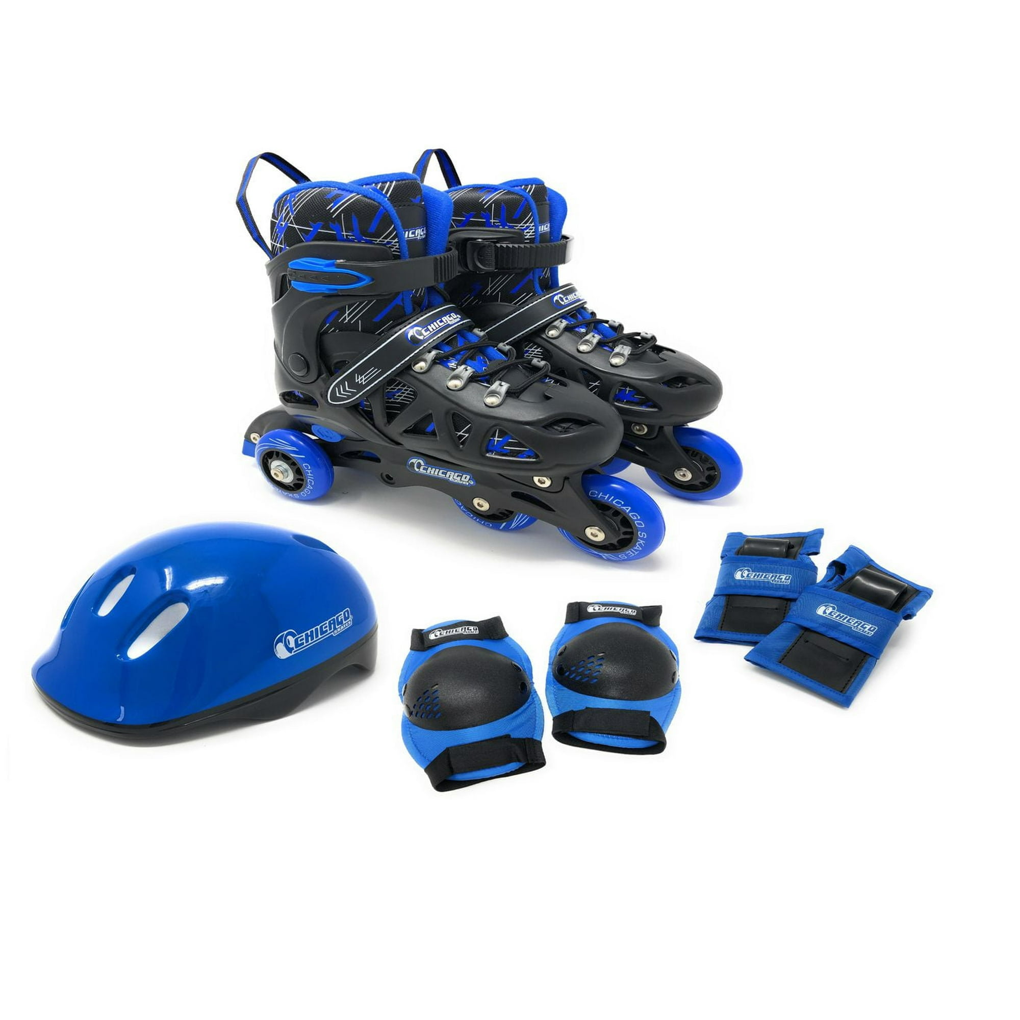 Click here for Chicago Skates Adjustable Blue Inline Skates Combo... prices
