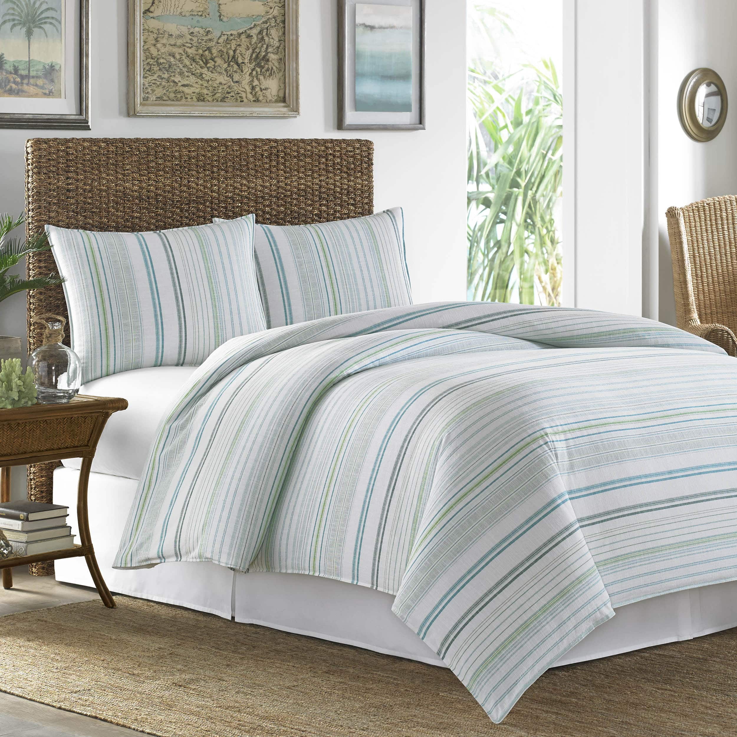 Tommy Bahama La Scala Breezer Comforter Set Queen Seaglass | ppgbbe ...