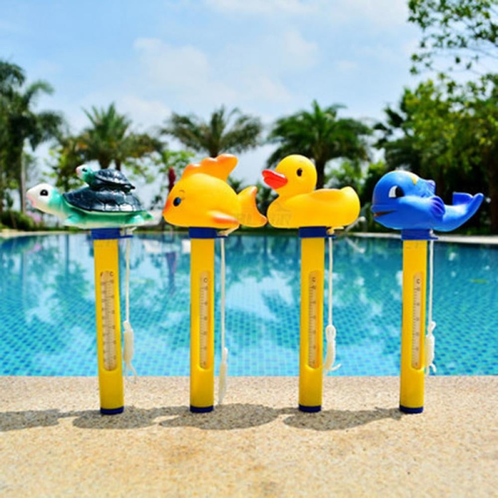 TINKER Floating Swimming Animals Float Pool Thermometer with Tether ...