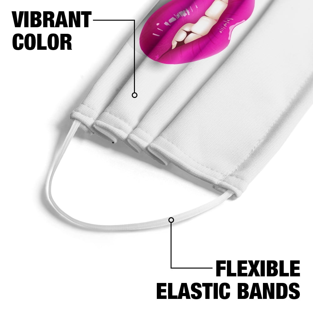 Seductive Lips 1-Ply Reusable Face Mask Covering, Unisex
