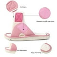 Women's Adjustable Arch Support House Slippers Plush Open Toe Velcro ...