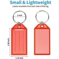 16 Pack Plastic Key Tags, Key Labels with Ring and Label Window, 8 ...