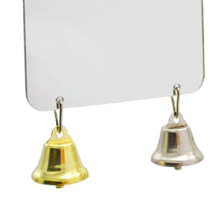 Bird Cage Mirror Hanging Bell Swing Mirror Toys Anti Broken for ...
