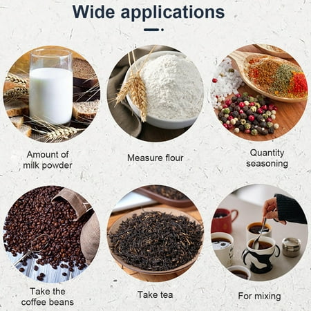 destyer 5 Pieces Stainless Steel Measuring Scoops Dual Head Cooking Measure Spoon Set Kitchen ...