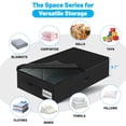 Under Bed Storage Container Bins 2 Pack, Low Profile Foldable Underbed ...