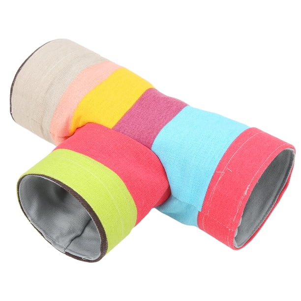 Pets T Shaped Tunnel, 3 Way Hamster Playing Tunnel And Tube Foldable ...