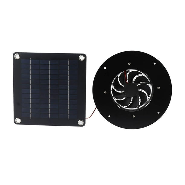 Solar Panel Fan Round Solar Exhaust Fan for RV Small Chicken Coop ...