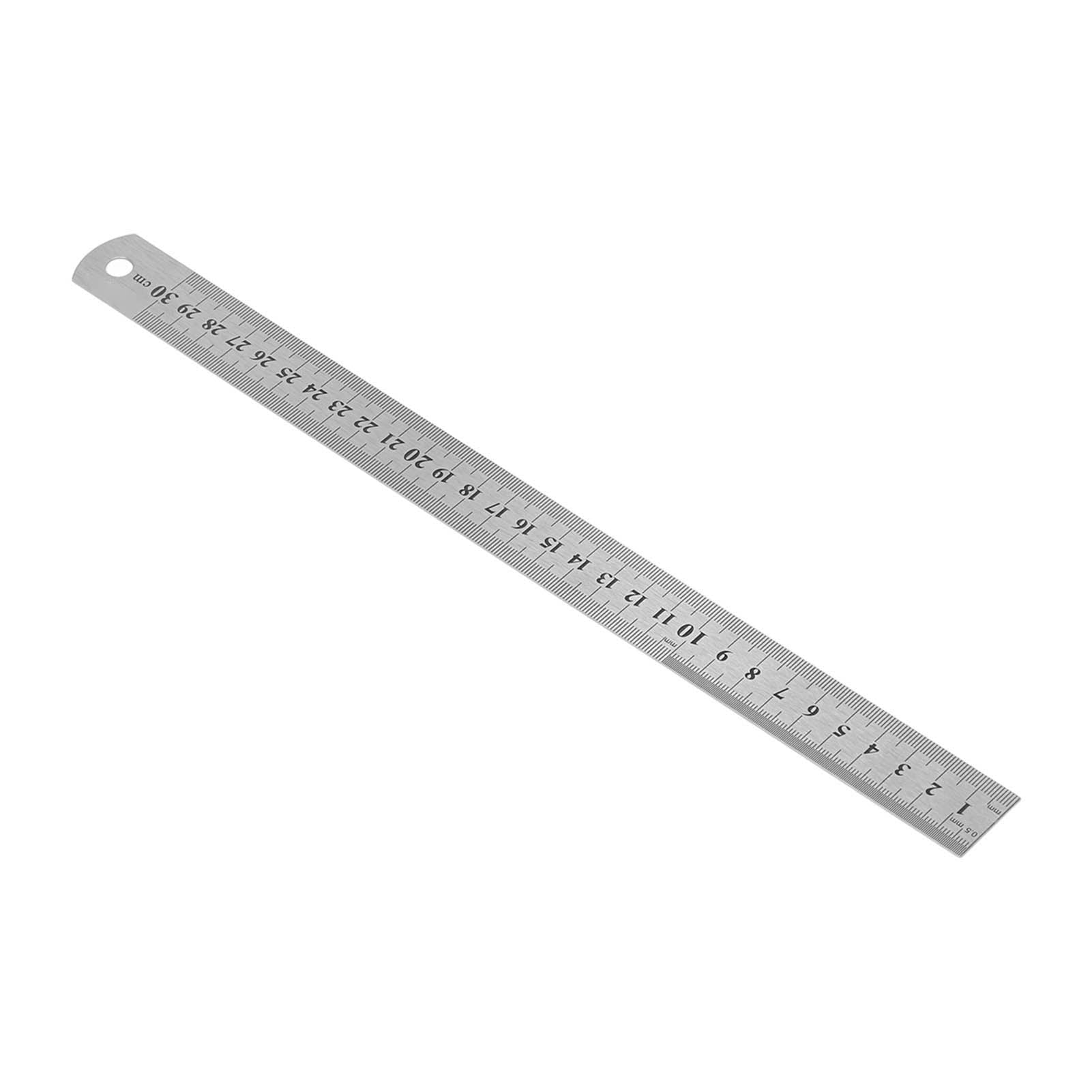 Regla De 30 Cm, Escala Transparente Regla De Acero Inoxidable Liviana ...