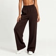 AnuYalue Wide Leg Pants for Women Casual High Elastic Waist Pant Trendy ...