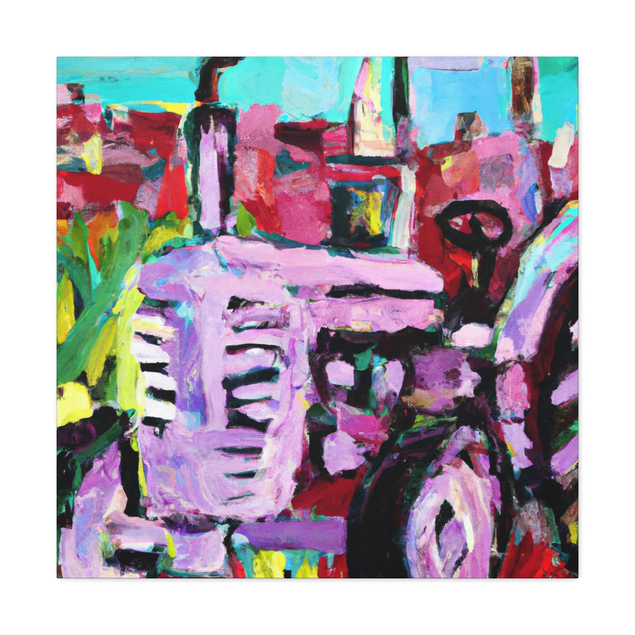 Tractor of Expressionism - Canvas - Walmart.com